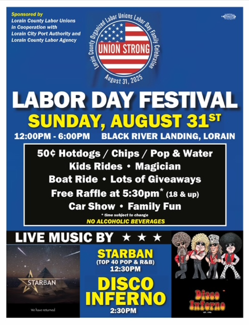 Lorain Co. Organized Labor's Labor Day Celebration Black River Landing ...